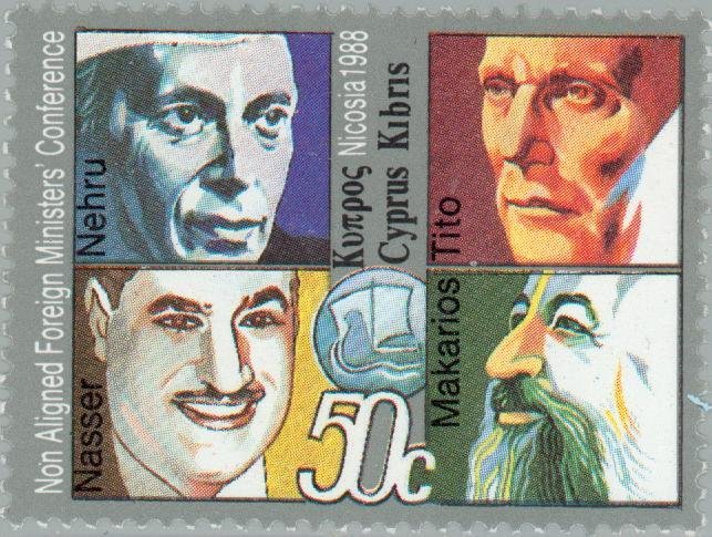 Image Colnect-177-039-Leading-figures-of-Nehru-Tito-Nasser-and-Makarios ...