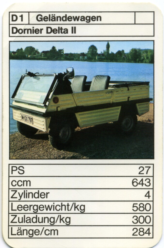 1955 Dornier Delta. Two-door (more like two-hatch) microcar with back ...