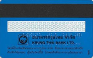 Bank Card: Krungthai Bank -30 (Krung Thai Bank, ThailandCol:TH-GM-0089.02