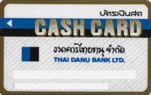 Bank Card: Thai Danu Bank -Cash Card (Thai Danu Bank, ThailandCol:TH-GM ...