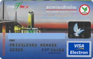 Bank Card: Thai Farmers Bank -21 (Kasikorn Bank, ThailandCol:TH-VE-0023