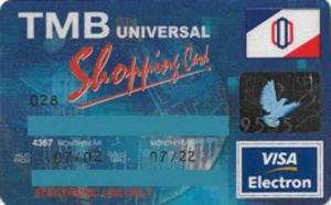 Bank Card: TMB Universal Shopping card (Thai Military Bank, ThailandCol ...