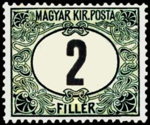Briefmarke: Magyar Kir Posta, wmk. 4, perf. 15 (Ungarn(Postage Due ...