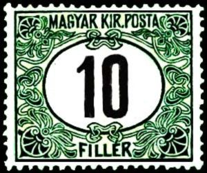 Stamp: Magyar Kir Posta, wmk. 6 sideways (Hungary(Postage Due : 1903 ...