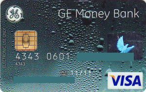 Bank Card: Drop Of Water (GE Capital Bank, LatviaCol:LV-VI-0008