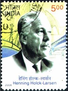 Stamp: Henning Holck-Larsen (1907-2003) Commemoration (IndiaMi:IN 2275 ...