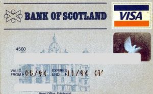Bank Card: Bank Of Scotland (Bank Of Scotland, United Kingdom of Great ...
