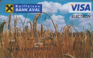 Bank Card: Raiffeisen Bank Aval Visa Electron (Raiffeisen Bank Aval ...