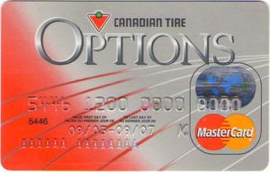 Bank Card: MasterCard Mass (Canadian Tire Bank, CanadaCol:CA-MC-0007