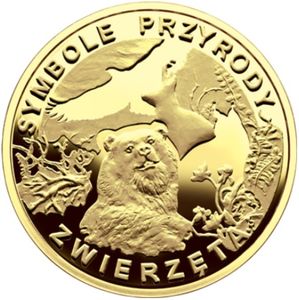 Token: Brown Bear (Poland) (Numismatics - Animals) Col:PL-000472