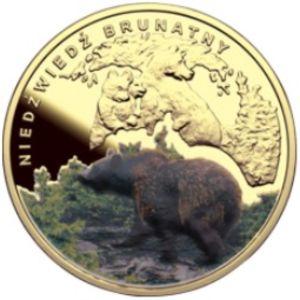 Token: Brown Bear (Poland) (Numismatics - Animals) Col:PL-000472