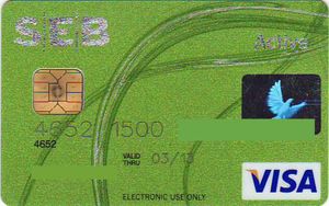 Bank Card: Active (Seb Banka, LatviaCol:LV-VI-0032