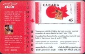 Phonecard: Sumo - Basho (Bell, Canada(Chip Cards) Col:B30173 📞