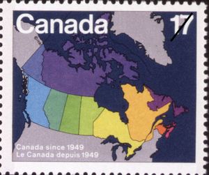 Stamp: Canada since 1949 (Canada) (Canada Day - Maps) Mi:CA 804,Sn:CA ...