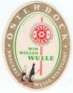 Drink Label: Wulle Osterbock (Brauerei Wulle, Germany, Federal ...