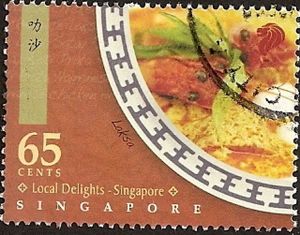 Stamp: Laksa (Singapore(Singapore-Macao Joint Issue : Gastronomy (2008 ...
