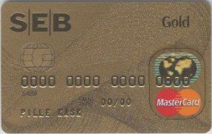 Bank Card: Gold-6 (SEB Pank, EstoniaCol:EE-MC-0103