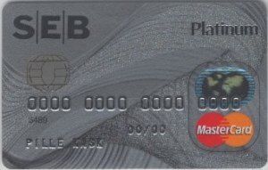 Bank Card: Platinum-3 (SEB Pank, EstoniaCol:EE-MC-0104