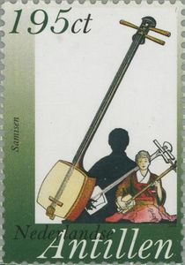 Stamp: Samisen (Netherlands Antilles(Musical Instruments (2005)) Mi:AN ...