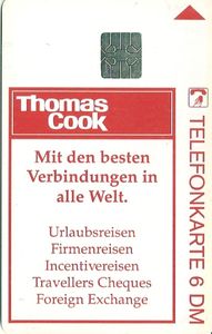 Phonecard: Thomas Cook - A Cook's ticket (altes Werbeplakat / Ballon ...