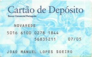 Bank Card: Cartão de Depósito (Banco Comercial Portugués, PortugalCol ...