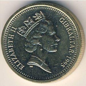 Moneda: 1 Pound (National Day - Rock of Gibraltar) (Gibraltar) (G60 ...