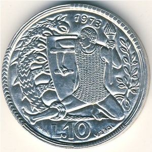 Coin: 10 Lire (San Marino(1972~2001 - Lira - Coin inserted Mint Set ...