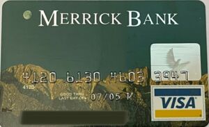 Bank Card: Merrick Bank (Merrick Bank, United States of AmericaCol:US ...