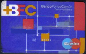 Bank Card: BFC - Banco Fondo Común (Banco Fondo Común, VenezuelaCol:VE ...