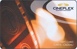 Gift Card: Film Reel (Cineplex, Canada(Cineplex) Col:Ca-CIN-004-FD22866