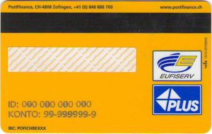 Bank Card: PostFinance Card (PostFinance, SwitzerlandCol:CH-PL-0001.01
