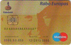 Bank Card: Rabobank Maestro (Rabobank, NetherlandsCol:NL-MS-0023.01