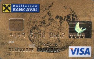 Bank Card: Raiffeisen Bank Aval Visa Gold (Raiffeisen Bank Aval ...