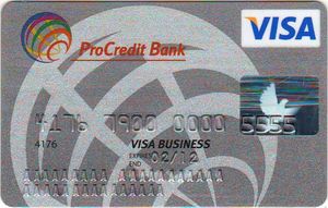 Bank Card: Procreditbank Visa Business (ProCredit Bank, UkraineCol:UA ...