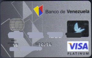 Bank Card: Banco de Venezuela (Banco De Venezuela, VenezuelaCol:VE-VI-0298