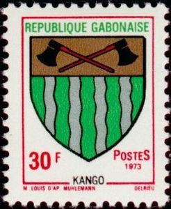 Stamp: Kango (Gabon(Coat of Arms) Mi:GA 517,Sn:GA 324,Yt:GA 323,Sg:GA 504