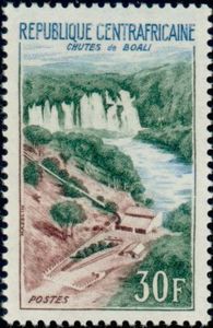 Stamp: Falls Boali (Central African RepublicMi:CF 40,Sn:CF 28,Yt:CF 30 ...