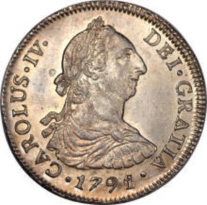 Coin: 4 Reales (Chile) (1788~1808 - Carlos IV) WCC:km38