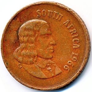 Coin: 1 Cent (English legend - SOUTH AFRICA) (South Africa(1961~1994 ...