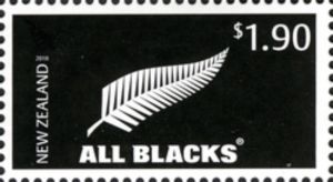 Stamp: Silver Fern (All Blacks emblem) (New Zealand) (All Blacks 2010 ...