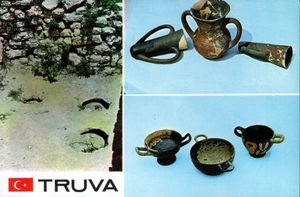 Postcard: Troy VII. Trojan artifacts (Türkiye (Turkey)(Troy) Col:TR ...