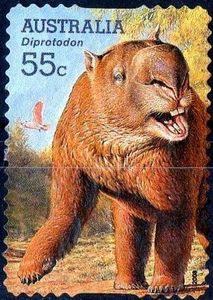 Stamp: Diprotodon optatum (Australia(Megafauna) Mi:AU 3109,Sn:AU 2982 ...