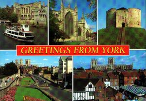 Postcard: Greetings from York, England (United Kingdom of Great Britain ...