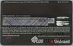 Bank Card: AAdvantage Citi VISA Infinite (Citibank, PeruCol:PE-VI-0025