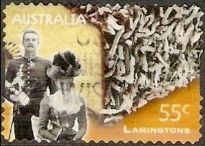 Stamp: Desserts - Lamingtons - Baron and Lady Lamington (Australia(Not ...