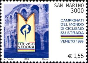 Stamp: Verona (San Marino(World Cycling Championships) Mi:SM 1835,Sn:SM ...