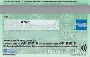 Bank Card: American Express Green Card (International Bank of ...