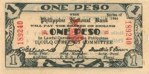 Banknote: 1 Peso (Philippines(Specialized Issues Iloilo) Wor:P-S339