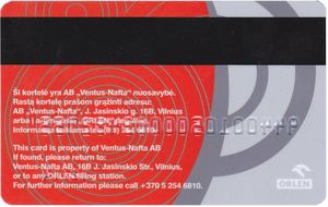Functional Card: Orlen - Eco (Filling Stations, Lithuania(Orlen Lietuva ...