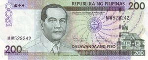 Banknote: 200 Piso (Philippines) (2001-2013 Issue, Bangko Sentral ng ...